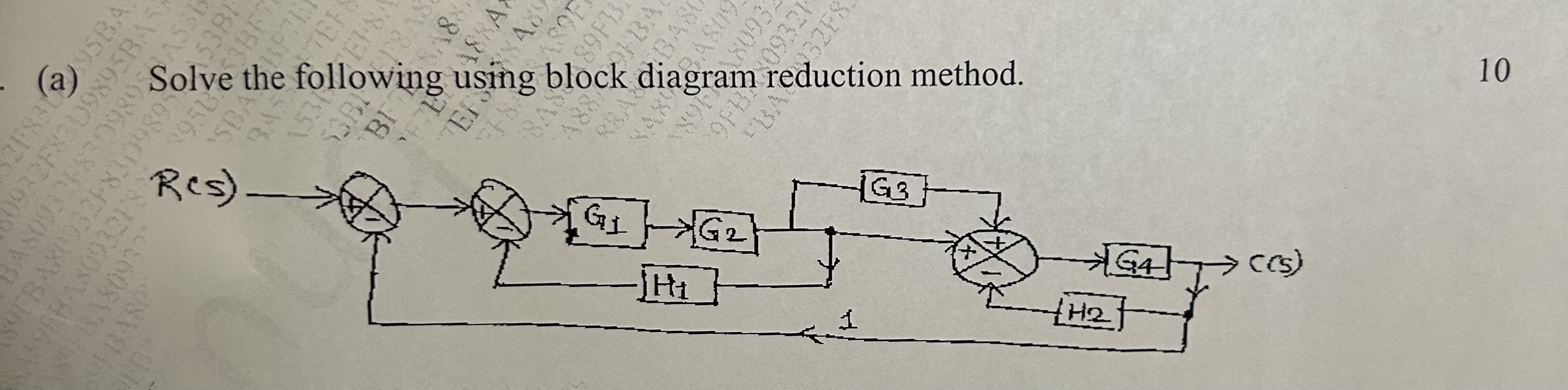 Solved (a) ﻿Solve the following using block diagram | Chegg.com