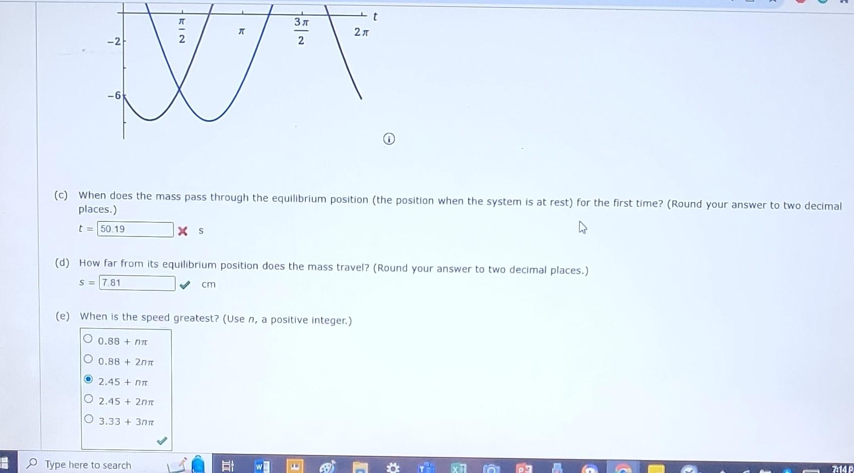 Solved An elastic band is hung on a hook and a mass is hung | Chegg.com