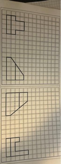 Solved Given the two views appearing in figures, sketch the | Chegg.com