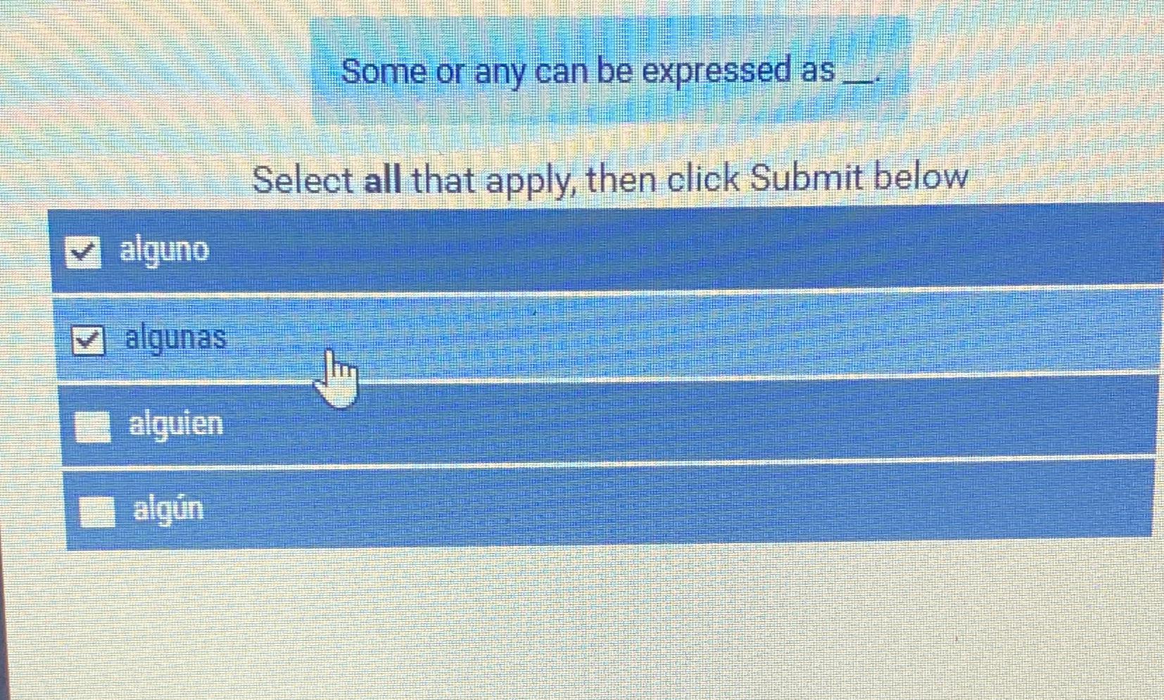 Solved Some or any can be expressed asSelect all that apply, | Chegg.com
