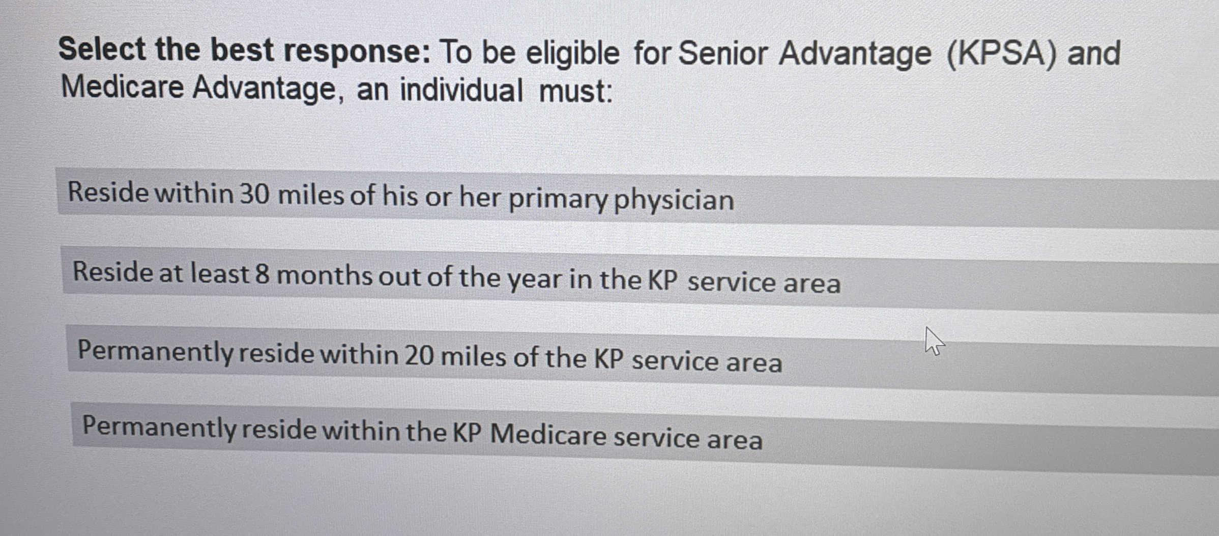 Solved Select the best response: To be eligible for Senior | Chegg.com