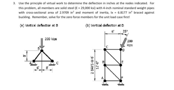 Solved 3. Use the principle of virtual work to determine the | Chegg.com