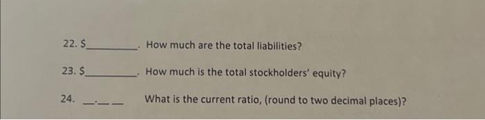 Solved Use the following to answer questions 19−24 The | Chegg.com