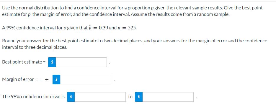 Solved Use the normal distribution to find a confidence | Chegg.com