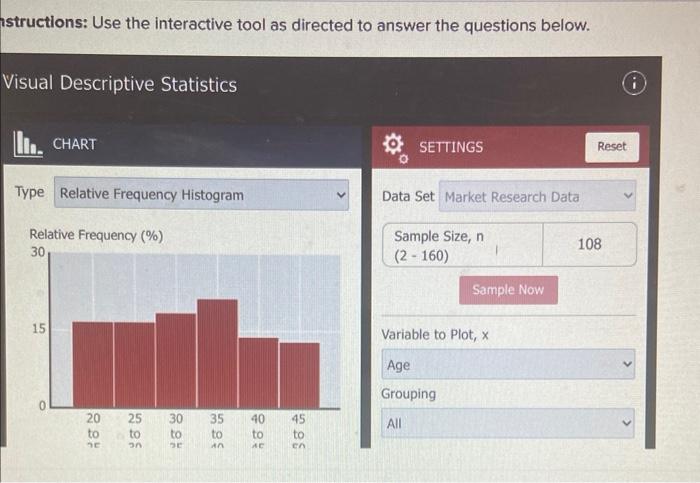 Solved istructions: Use the interactive tool as directed to | Chegg.com
