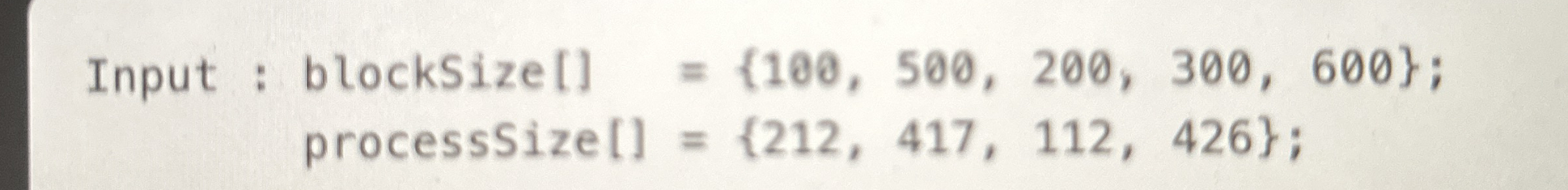 Solved Test the following memory management algorithm using | Chegg.com
