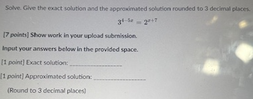 Solved Solve. Give the exact solution and the approximated | Chegg.com