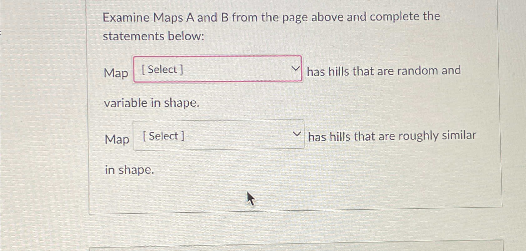 Solved Examine Maps A and B from the page above and complete | Chegg.com
