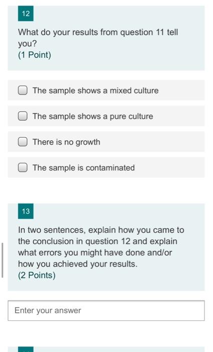 Solved 15 A subculturing experiment was assigned for Aziz in | Chegg.com