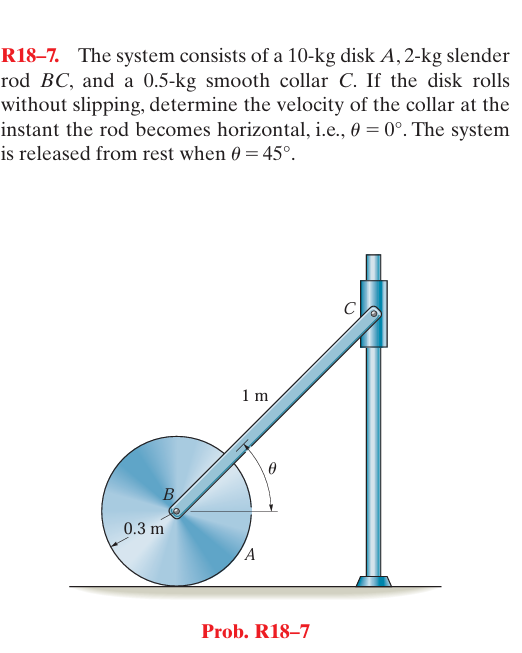Solved R18-7. The system consists of a 10-kg disk A,2-kg | Chegg.com Solved R18-7. The system consists of a 10-kg disk A,2-kg | Chegg.com