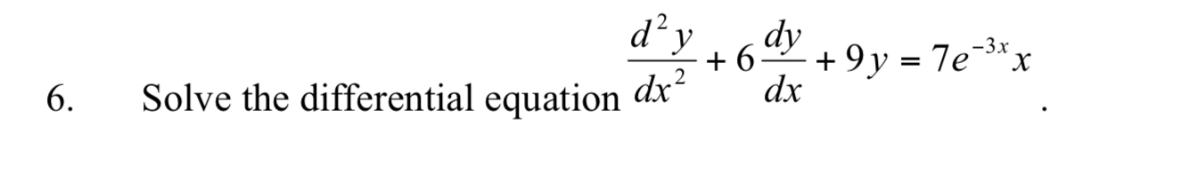 Solved Solve the differential equation | Chegg.com