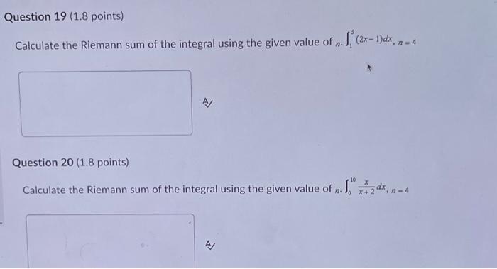 Solved Calculate the Riemann sum of the integral using the | Chegg.com