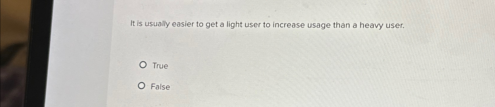 Solved It is usually easier to get a light user to increase | Chegg.com