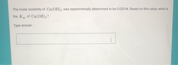 Solved A 25.0 mL sample of a saturated Ca(OH)2 solution is | Chegg.com