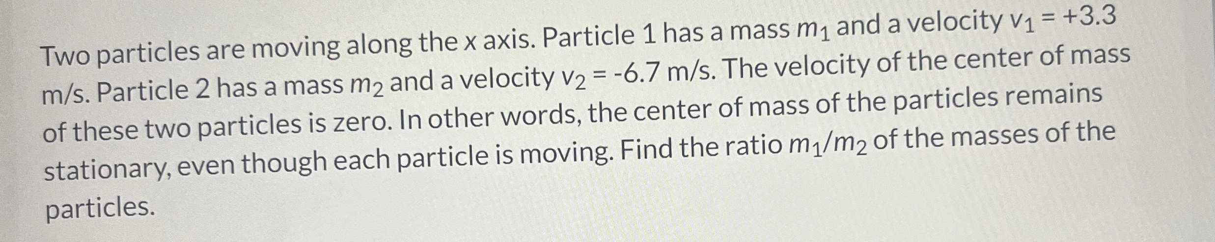 Solved Two particles are moving along the x ﻿axis. Particle | Chegg.com
