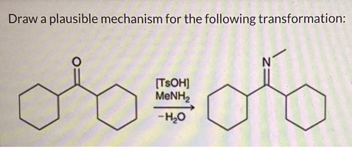 Solved Draw a plausible mechanism for the following | Chegg.com