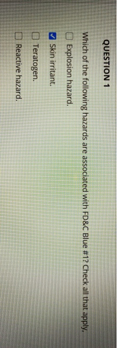 Solved QUESTION 1 Which of the following hazards are | Chegg.com