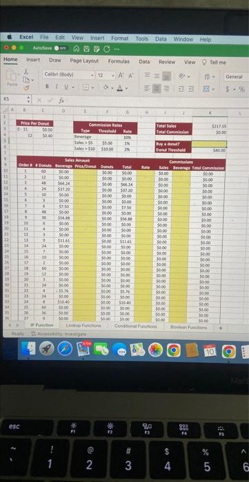Solved (2.1) Use an IF function in cell E10 to calculate the | Chegg.com