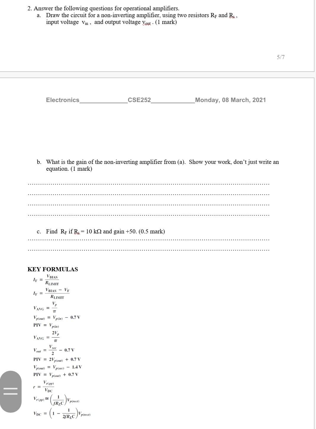 Solved Problem 4 (5 marks) 1. Consider the following circuit | Chegg.com