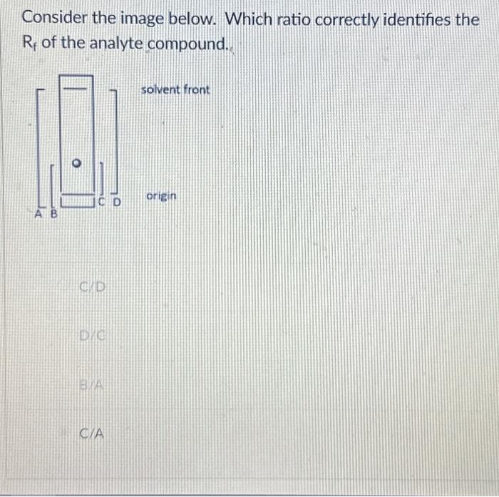Solved Consider the image below. Which ratio correctly | Chegg.com