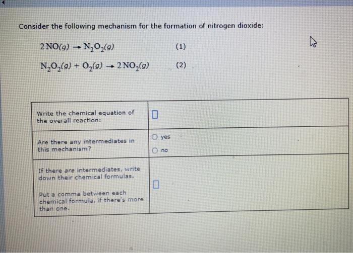Solved Consider the following mechanism for the formation of | Chegg.com