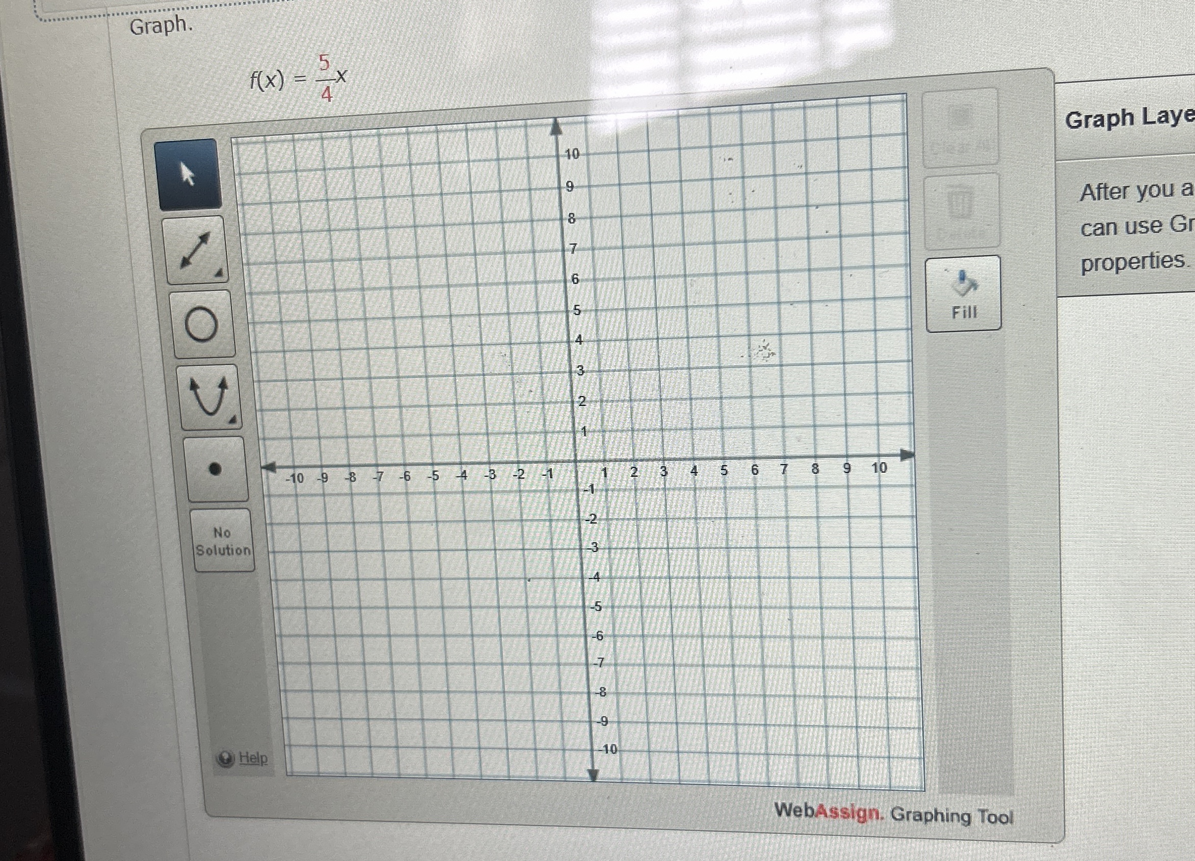 Solved Graph.f(x)=54xGraph LayeAfter you a can use Gr | Chegg.com