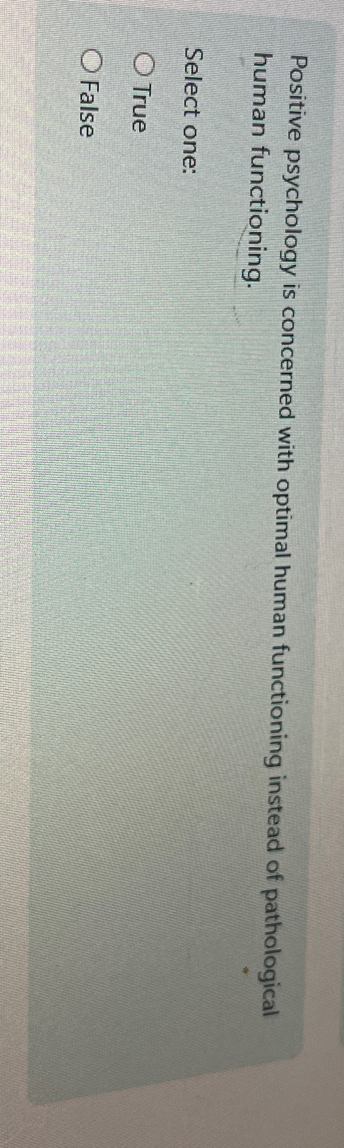 Solved Positive psychology is concerned with optimal human | Chegg.com