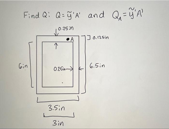 Solved calculate Q for transverse shear stress. the | Chegg.com