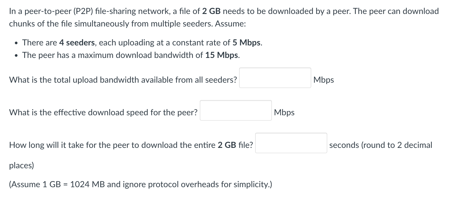 Solved In a peer-to-peer (P2P) ﻿file-sharing network, a file | Chegg.com