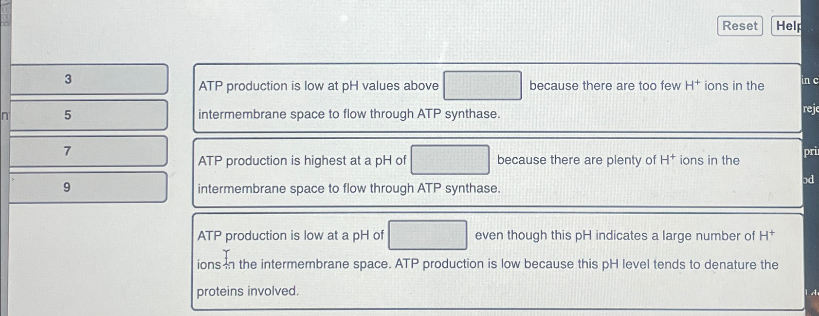 Solved ATP production is low at pH ﻿values above because | Chegg.com