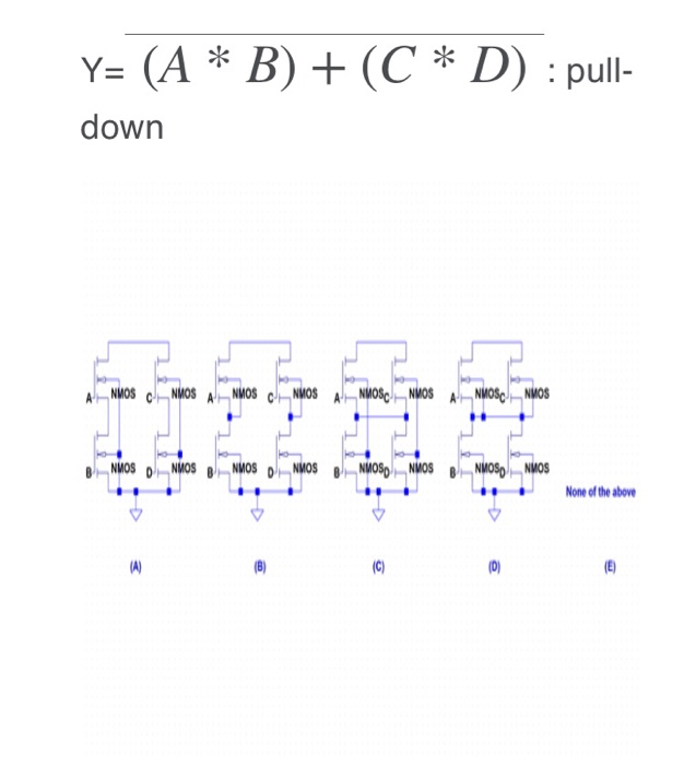 Solved some questions about Pmos and Cmos pull up/ pull down | Chegg.com