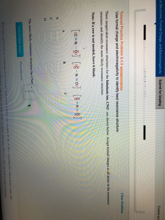 Solved De Structures, Format Charge, and Electronegativity | Chegg.com