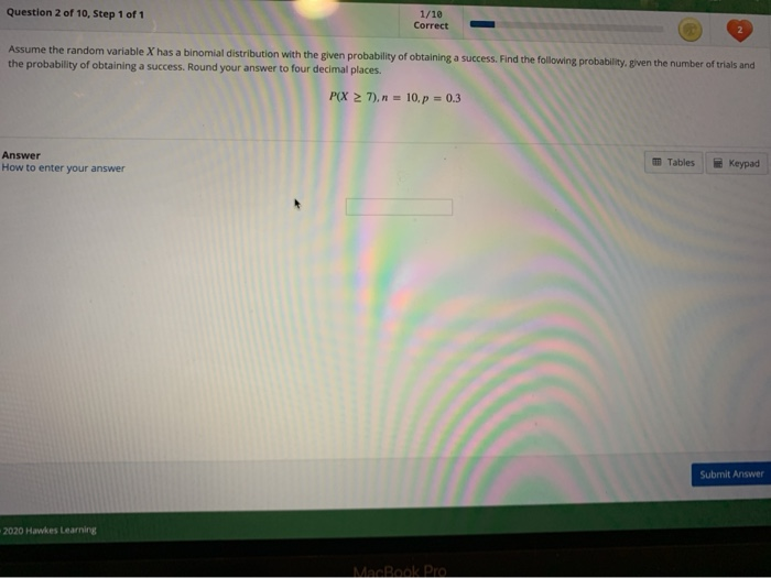 Solved Question 2 of 10, Step 1 of 1 1/10 Correct Assume the | Chegg.com