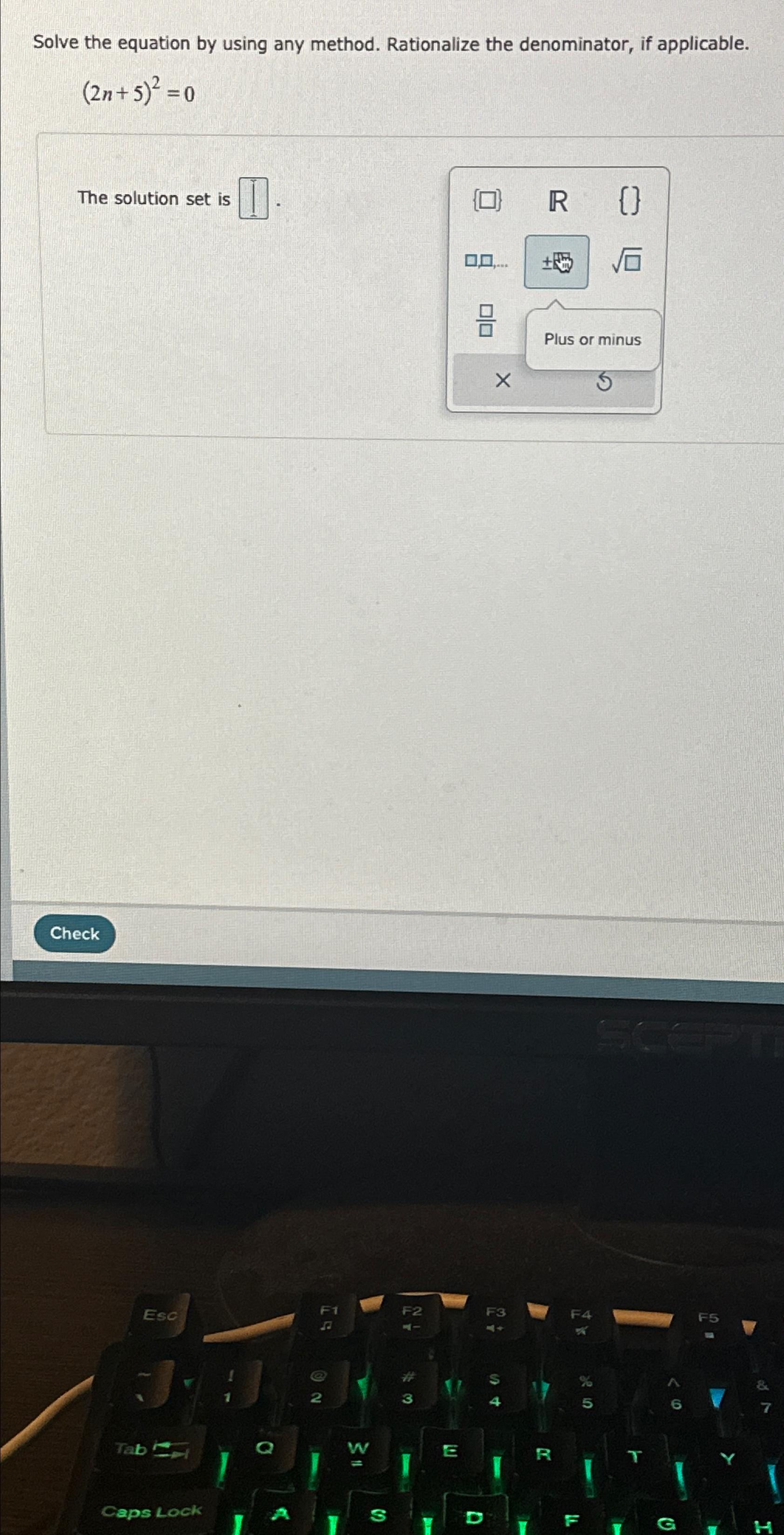 Solved Solve the equation by using any method. Rationalize | Chegg.com