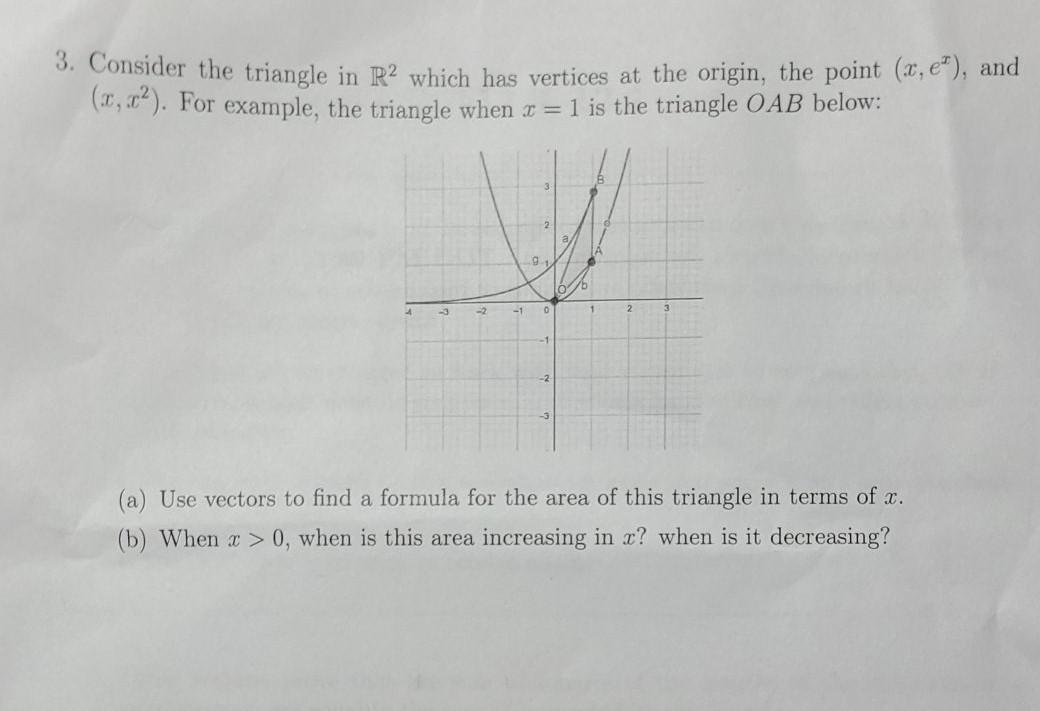 Solved 3. Consider the triangle in R2 which has vertices at | Chegg.com