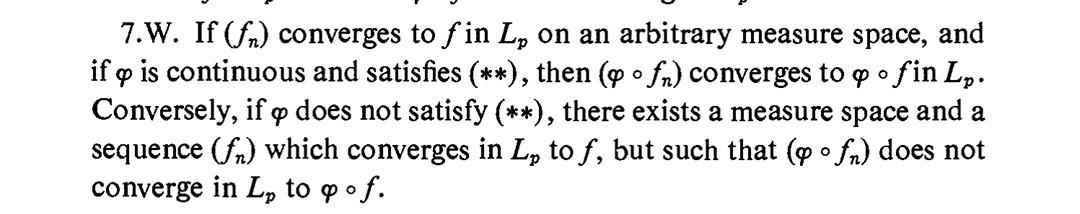 Solved 7.W. If (fn) converges to f in Lp on an arbitrary | Chegg.com