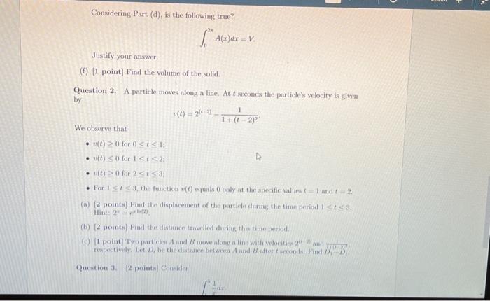 Solved Question 1. Consider the function f(x)=xcos(x) in the | Chegg.com