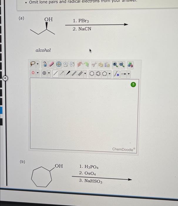 Solved (a) alcohol | Chegg.com