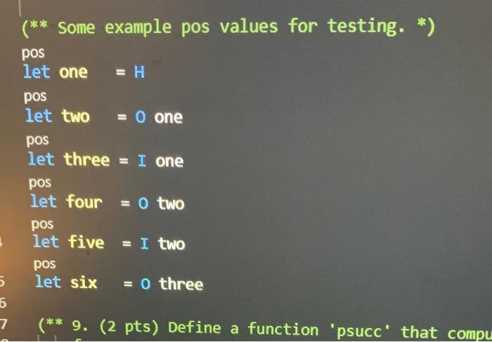 can. Consider the following type 'pos' of | Chegg.com