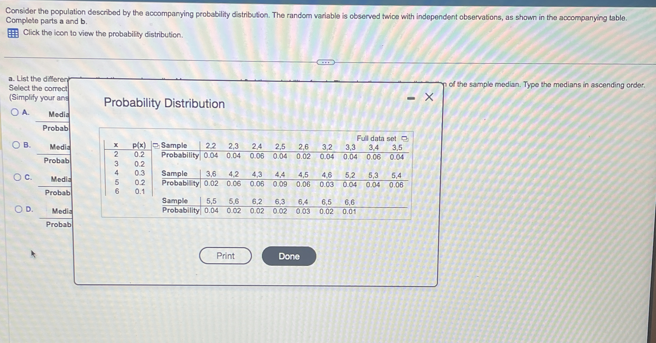 Consider the population described by the accompanying | Chegg.com