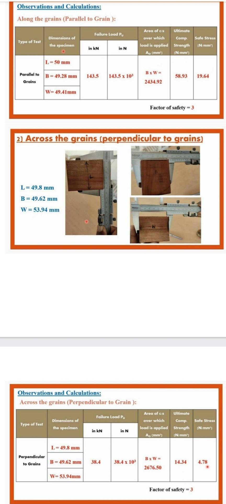 Solved 3. Given, Length of the specimen, L=4X Breadth of the | Chegg.com