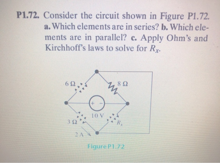 Solved P1.72. Consider the circuit shown in Figure P1.72. a. | Chegg.com