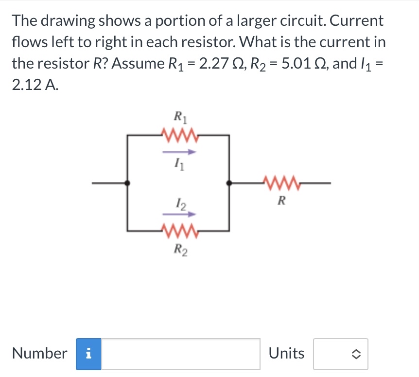 Solved The drawing shows a portion of a larger circuit. | Chegg.com