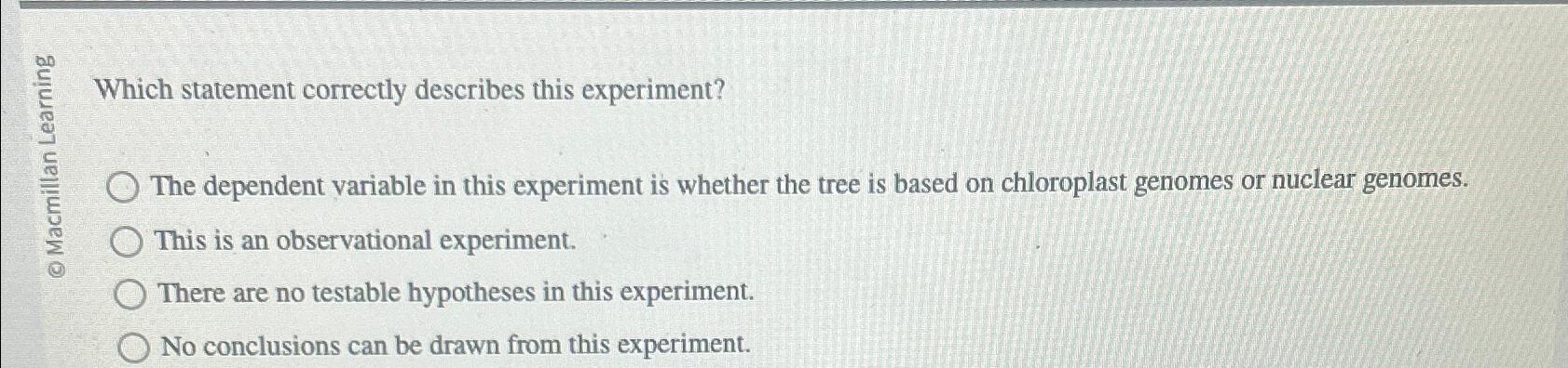Solved Which statement correctly describes this | Chegg.com