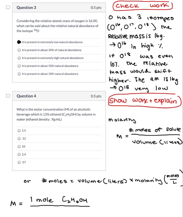 Solved please check my work on the problems I was able to | Chegg.com