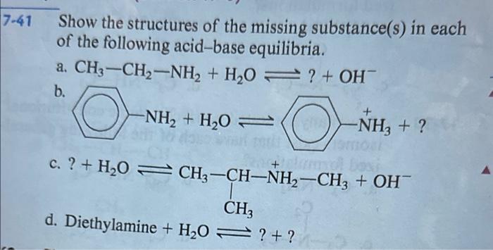 Solved Show the structures of the missing substance(s) in | Chegg.com