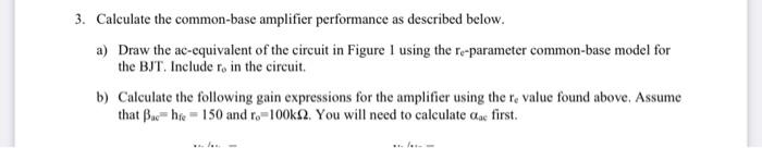 Solved The common-collector and common-base amplifiers use | Chegg.com