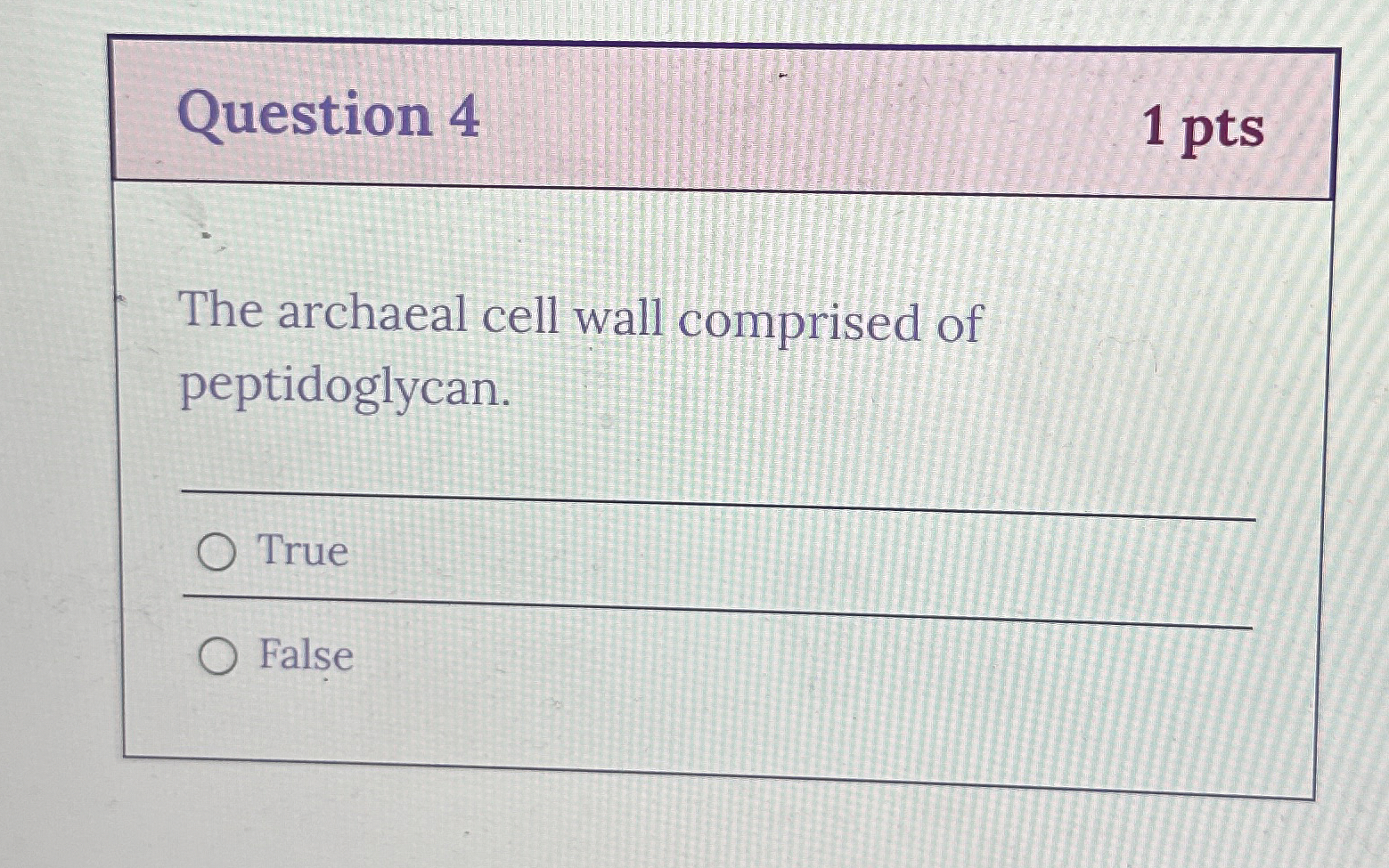 Solved Question 4The archaeal cell wall comprised | Chegg.com