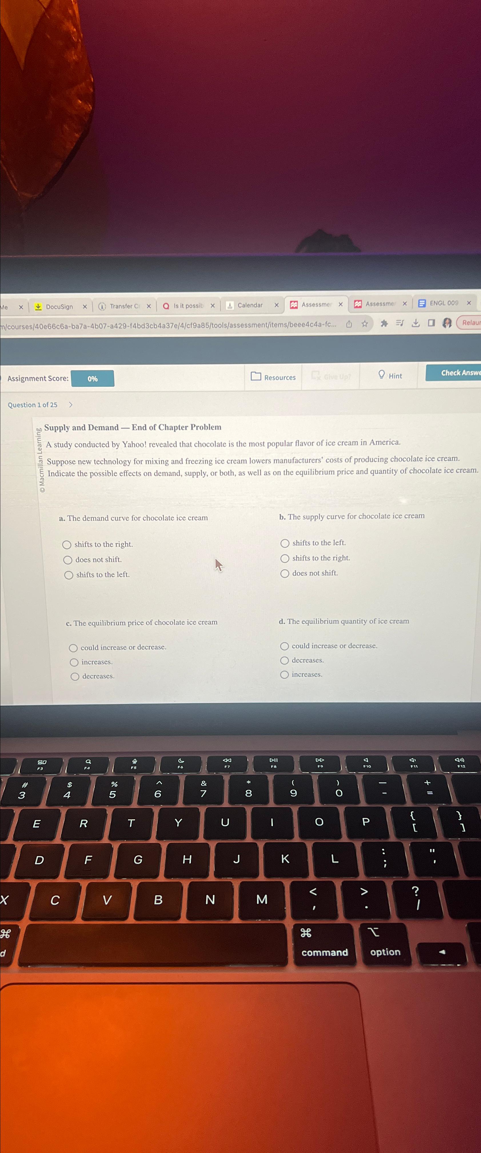 Solved Assignment Score:ResourcesQ HintQuestion 1 ﻿of | Chegg.com