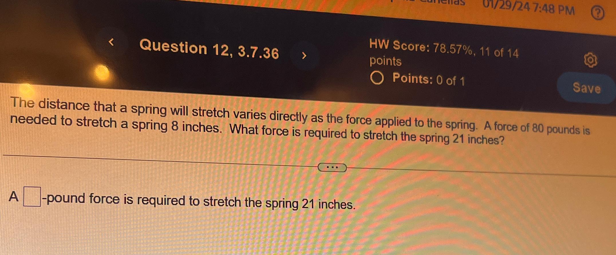 Solved Question 12, 3.7.36>HW Score: 78.57%,11 ﻿of 14 | Chegg.com